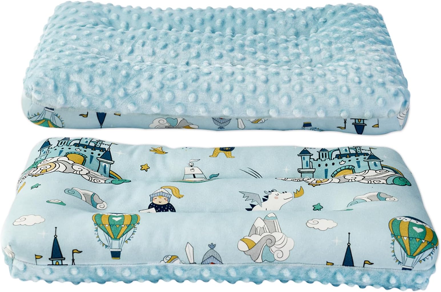 Amazon.com: Reidio Toddler Pillows with Removable Cotton Pillowcase ...