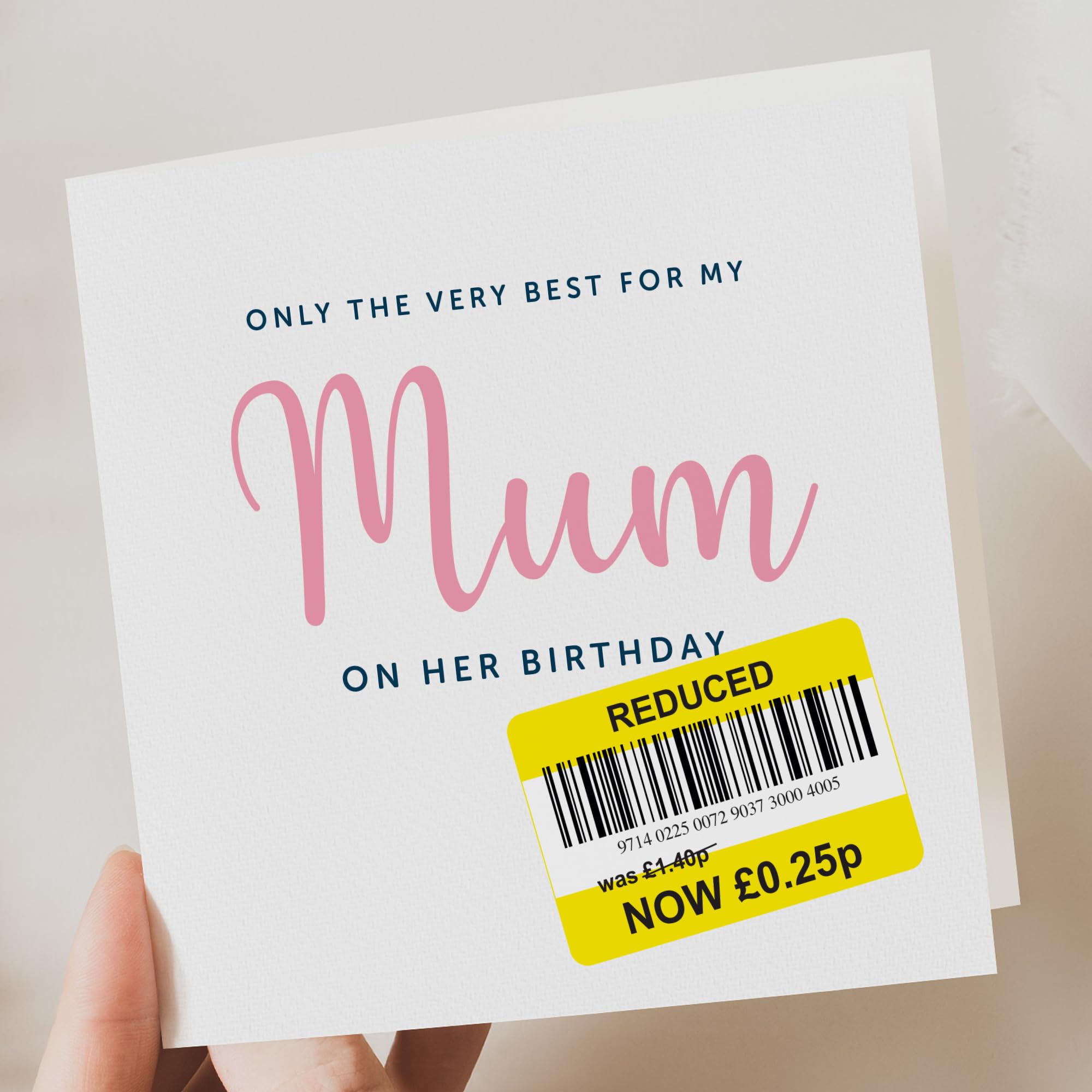 Mum Birthday Card - Funny Mummy Birthday Card For Women - 'Only The ...