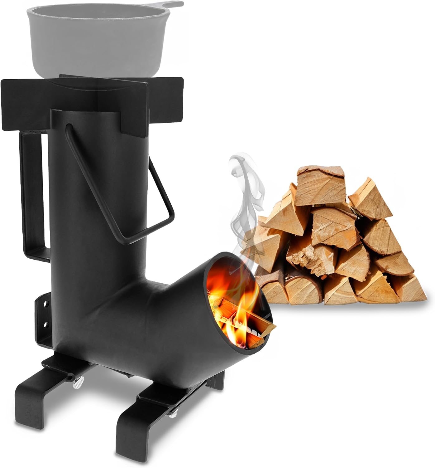 Amazon.com: Neature Fold Up Rocket Stove - Lightweight Portable Round ...