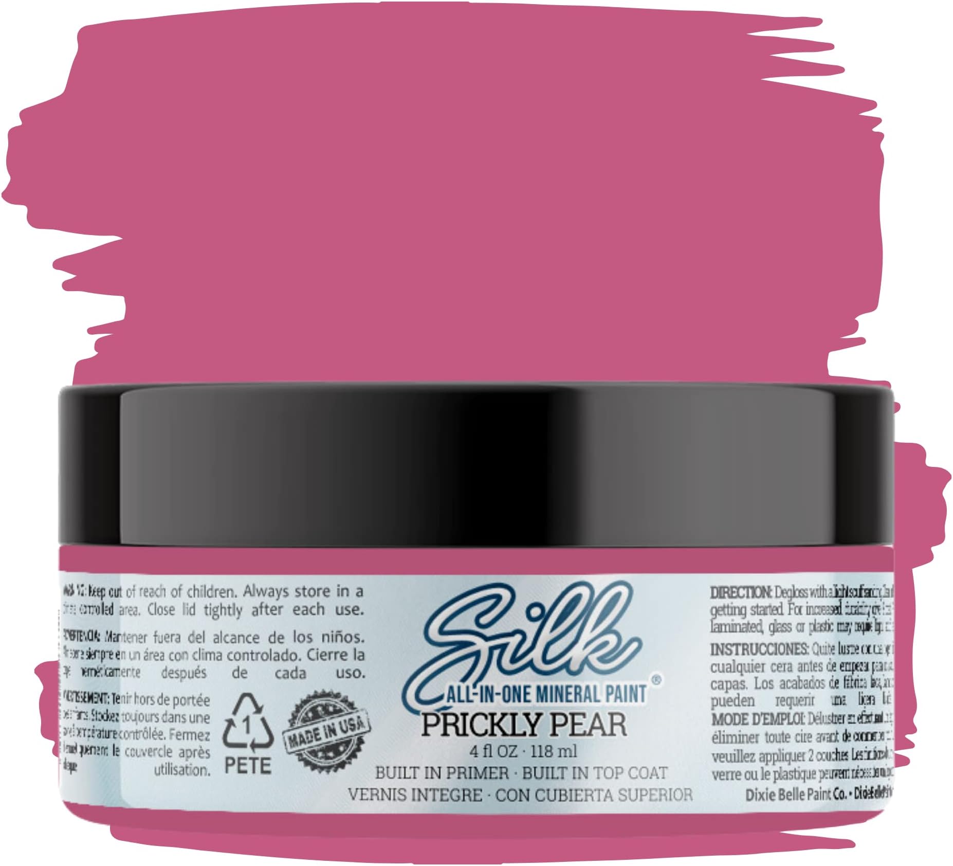 Dixie Belle Silk All-in-One Mineral Paint | Prickly Pear (16oz) | Deep ...