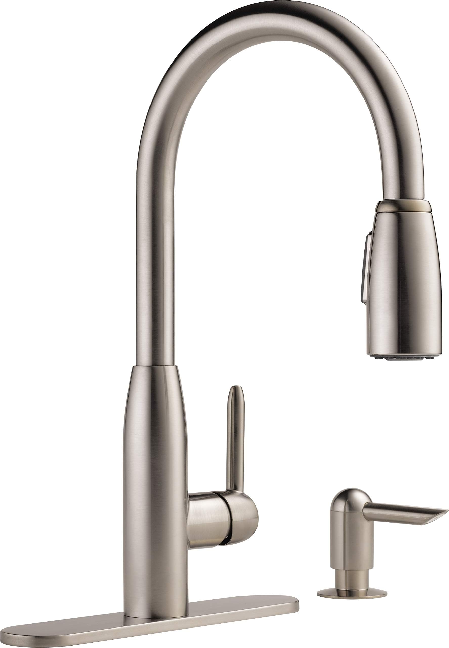 Delta 11946-SSSD-DST Bellini Single Handle Kitchen Faucet with Spray ...
