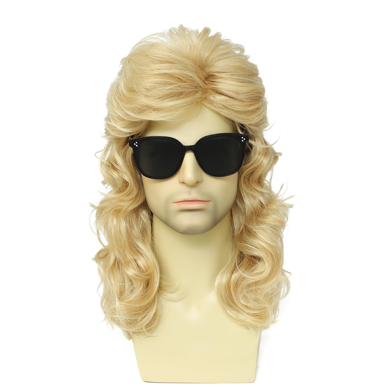 Amazon.com : Traqur Mullet Wig for Men,80s Wig,Joe Dirt Wig,Crazy Wigs ...
