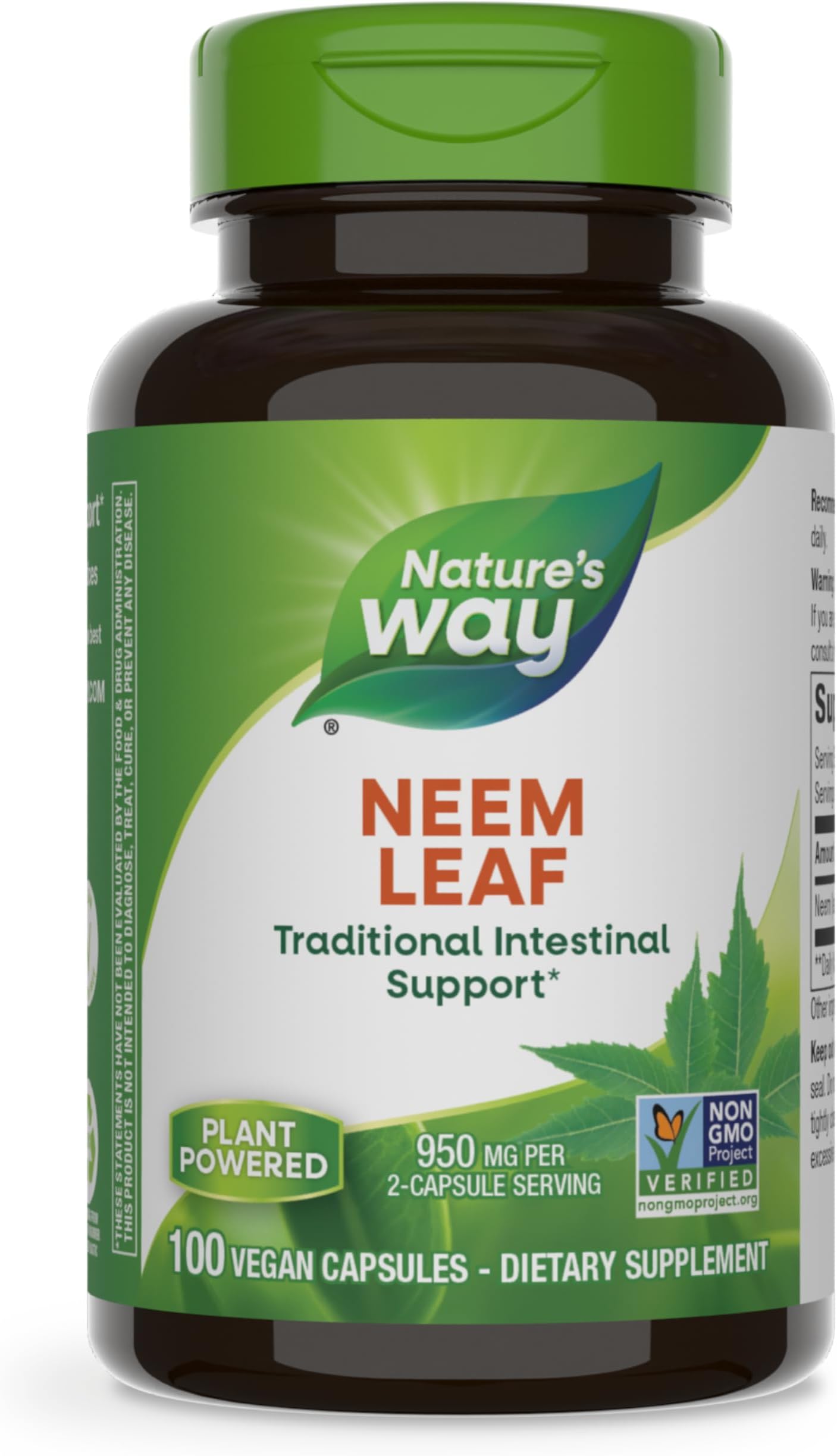 Amazon.com: Nature's Way Herbal Neem Leaf, Traditional Intestinal ...