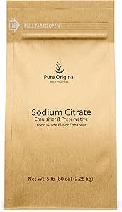 Amazon.com: Pure Original Ingredients Sodium Citrate (5 lb) Emulsifier ...
