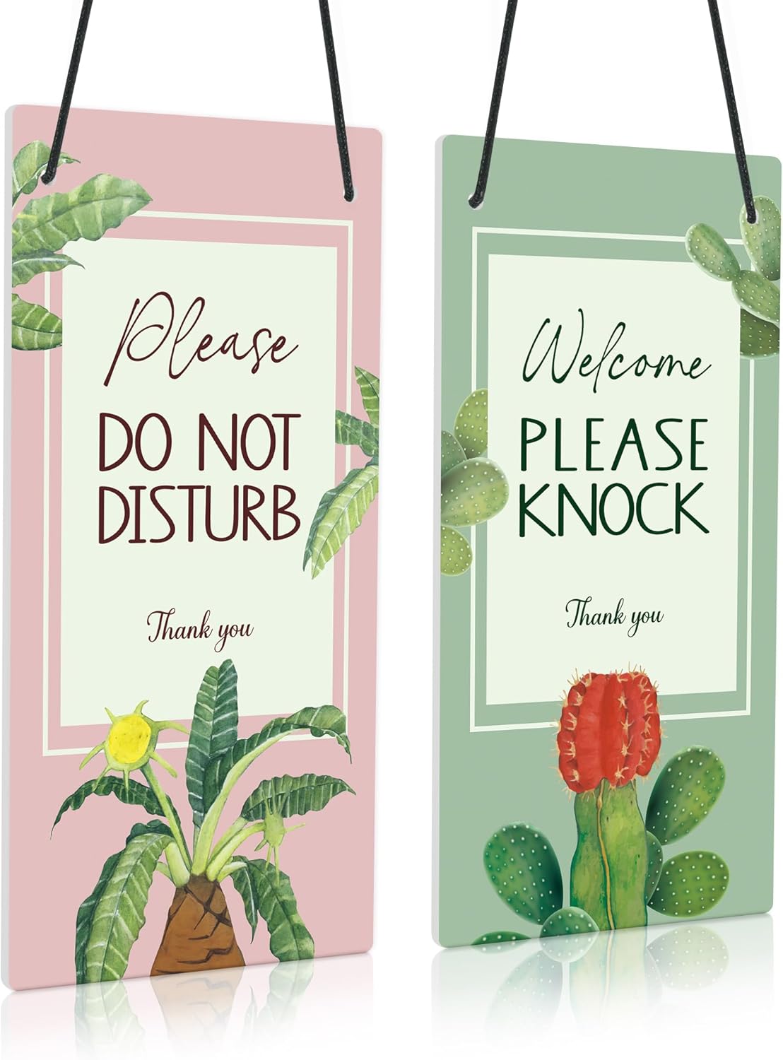 Amazon.com : Putuo Decor Welcome Please Knock Sign For Door, Do Not ...