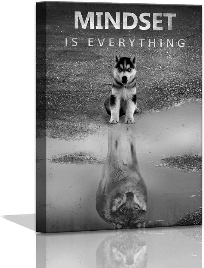 Amazon.com: Modern Motivational Bedroom, Mindset is Everything ...