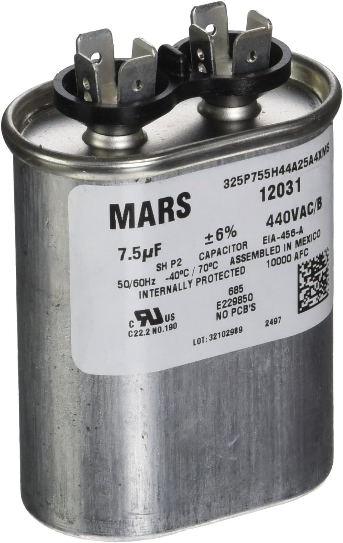 Amazon.com: MARS - Motors & Armatures 12031 7.5 Micro-Farad Single ...