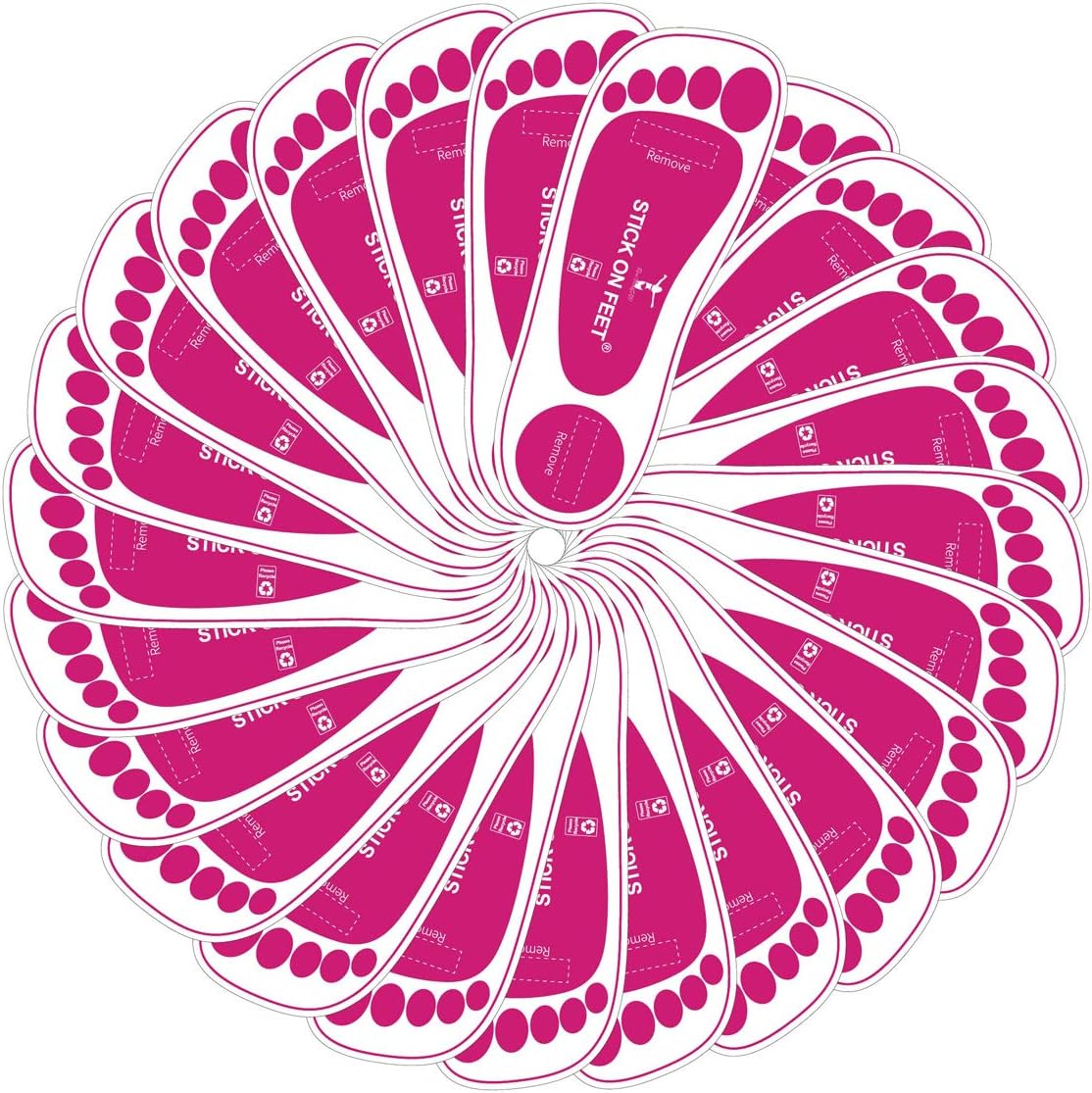 Amazon.com: Pink 120Pairs(240Feets) Disposable Spray Tan Feet Pads for ...