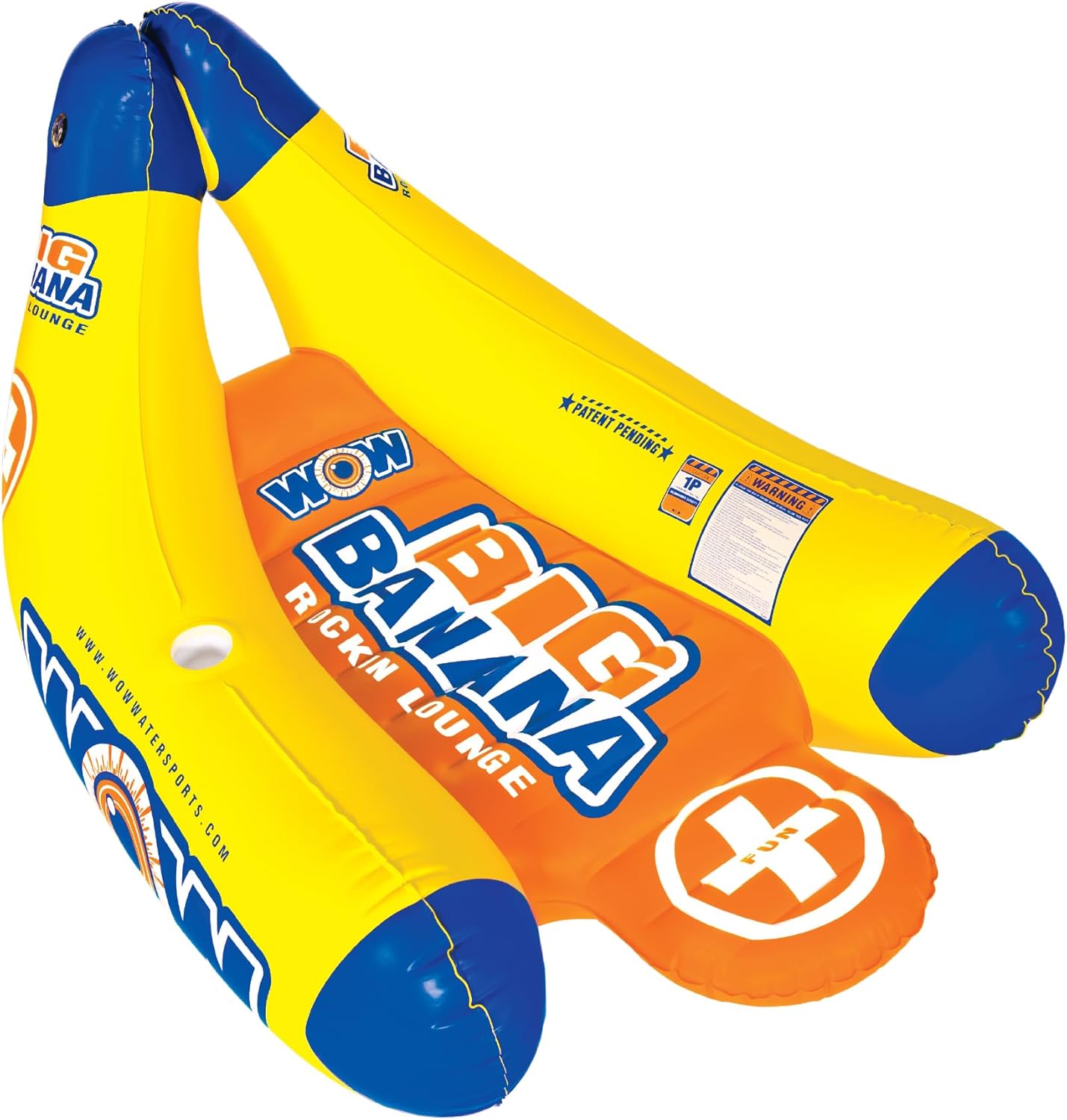 Amazon.com: WOW Sports - Big Banana Rockin Lounge - Floating Pool Chair ...