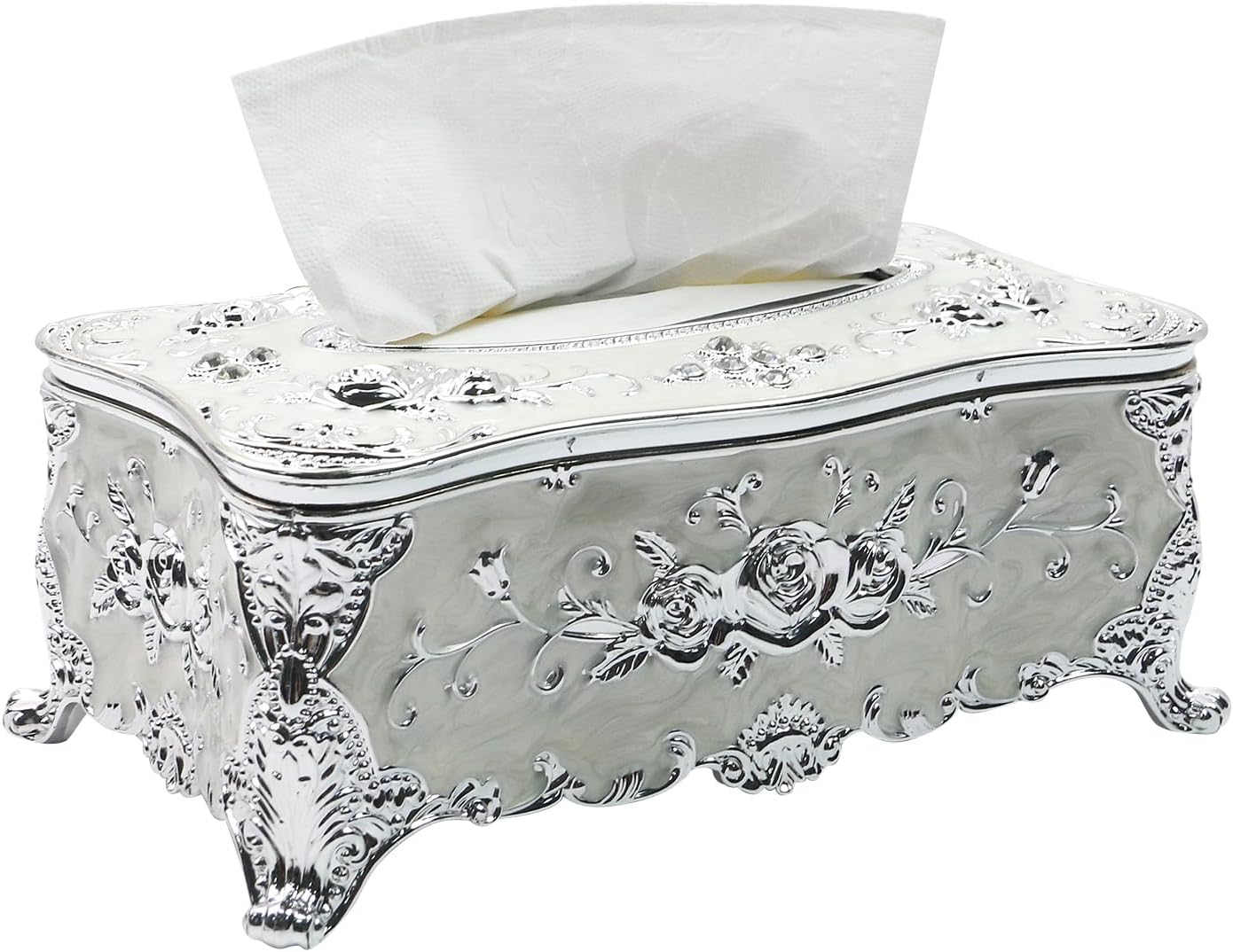 Amazon.com: Geesatis Tissue Box Cover, Rectangle Tissue Box Holder ...