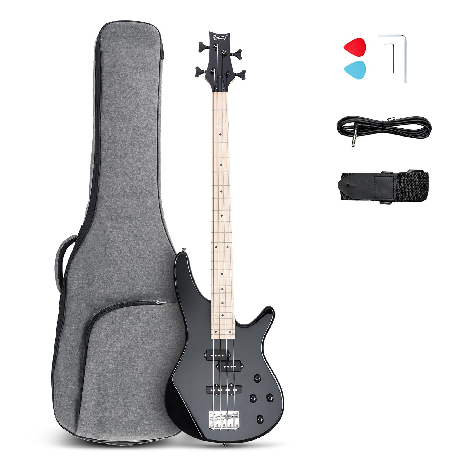 Amazon.com: GLARRY Electric Bass Guitar Beginner Kit, 4 String Full ...