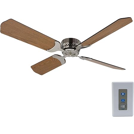 Amazon.com: RecPro RV Ceiling Fan | 12V | 36" Brushed Nickel Finish | 4 ...