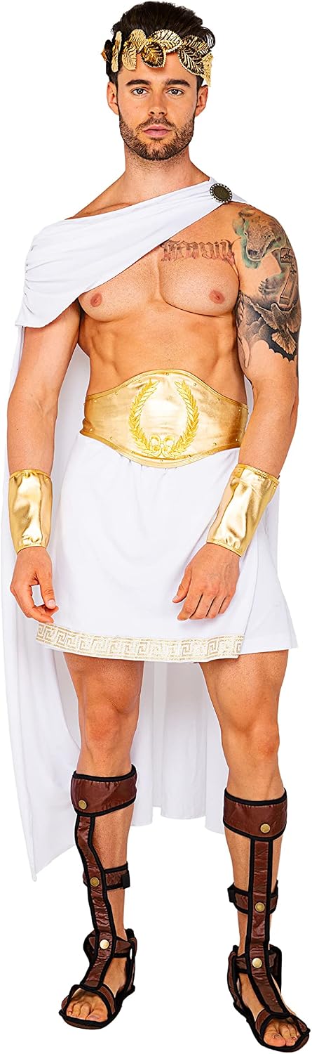Amazon.com: Roma Costume Mens Roma's 4pc Olympian God Costume ...