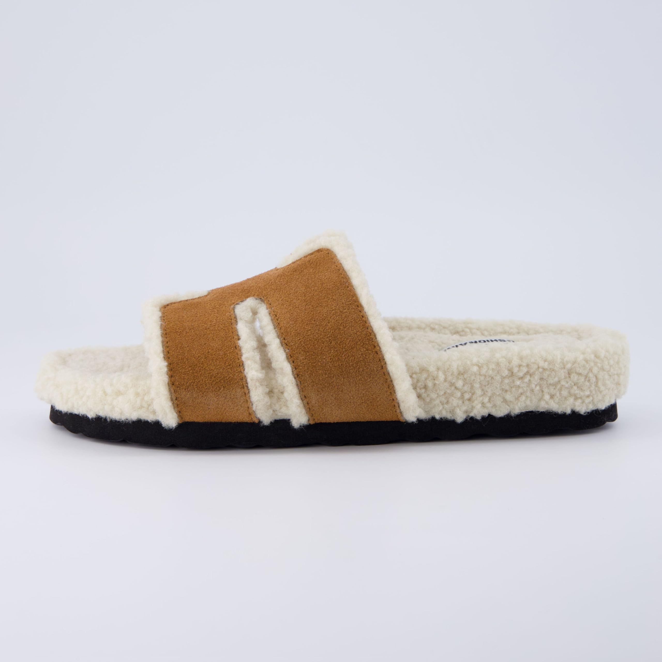 Snapklik.com : CUSHIONAIRE Womens Cuddle Fur Faux Shearling Lined Slide ...