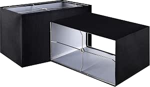 GOSO 16" Large Black Rectangular Lamp Shades Set of 2,W 8"× L 16" ×H 10 ...