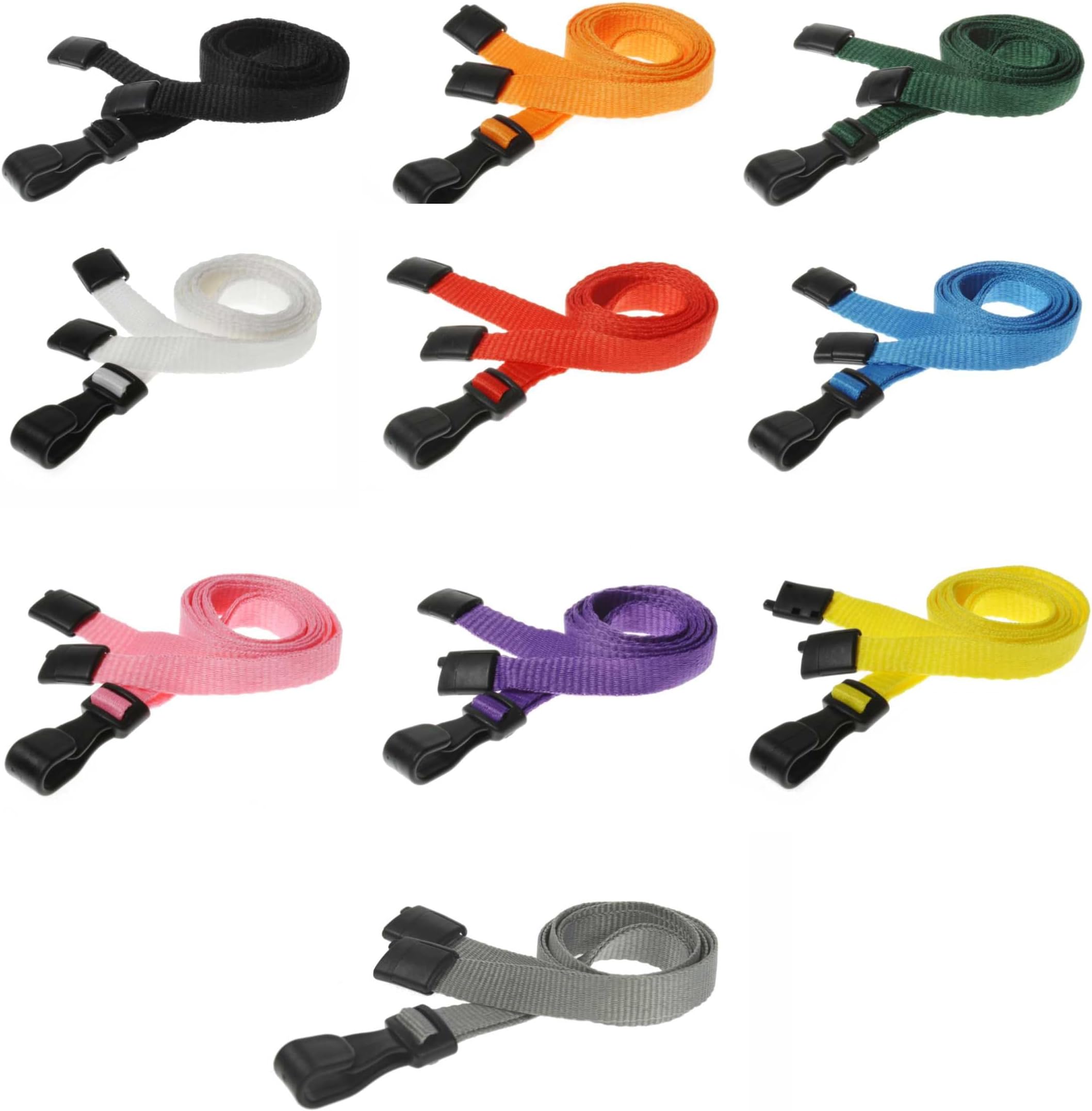 XHNFCU 20 Pcs Colorful Lanyards with Rotating Metal Clip Lanyard for ...