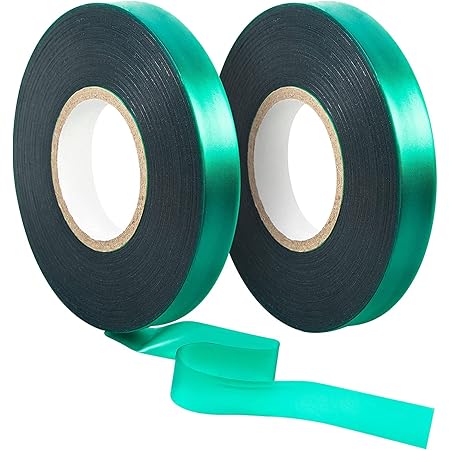 Amazon.com : Unves 2 Rolls Garden Tape, 300 Feet 1/2" Reusable Green ...