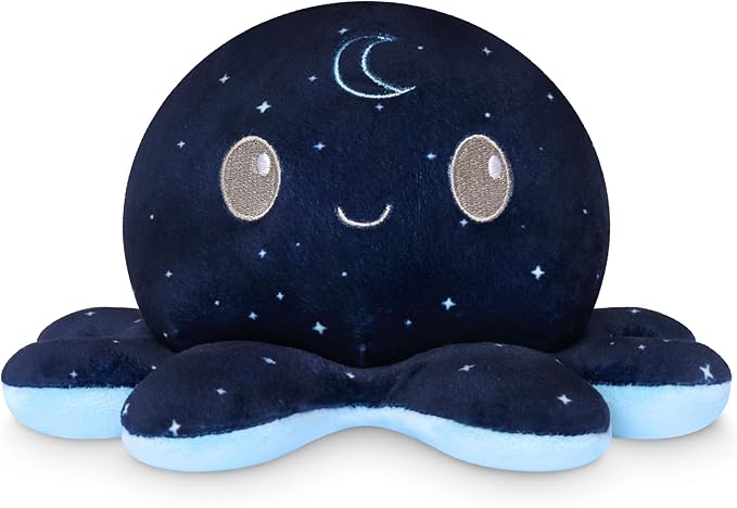 Amazon.com: TeeTurtle Reversible Octopus Plushie 4-Inch Day and Night ...
