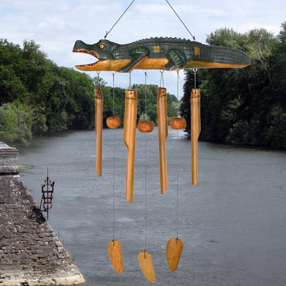 Amazon.com : Asli Arts Model CAL317 Alligator Bamboo Chime : Wind ...
