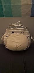 Amazon.com: Squishmallows Original 14-Inch Sachie Grey Striped Whale Shark with White Belly ...