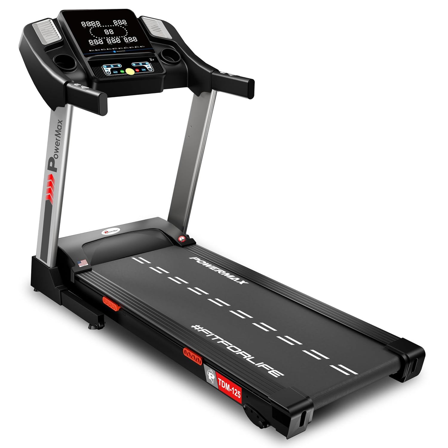 Buy PowerMax Fitness TDM-125 5.0HP DC Motorized Treadmill with Manual ...