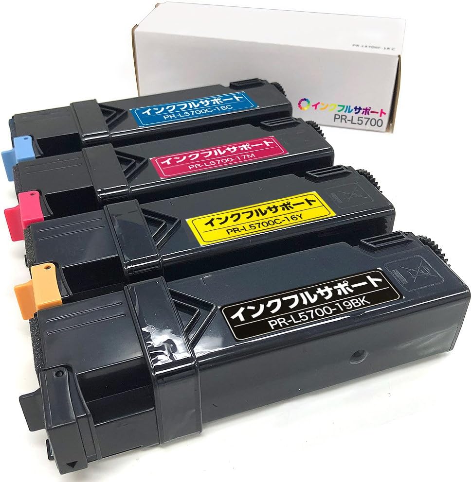 Amazon.co.jp: PR-L5700 4色セット NEC 互換トナーカートリッジ PR-L5700-24BK ブラック PR ...