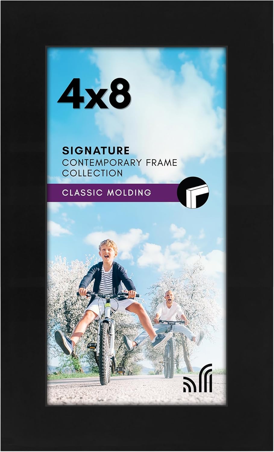 Amazon.com - Americanflat 4x8 Picture Frame with Shatter-Resistant ...