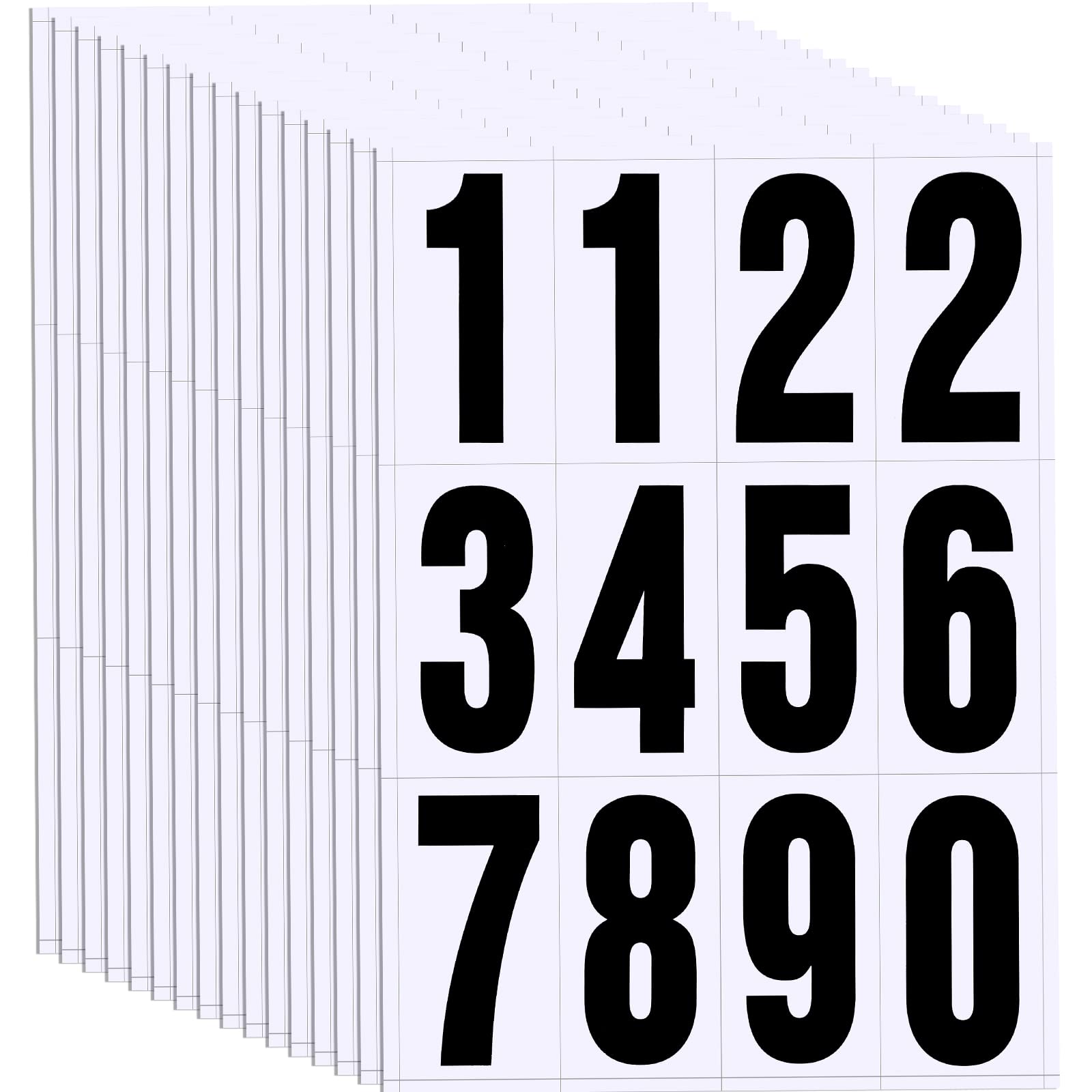 Snapklik.com : Tenare 8 Set Reflective Mailbox Numbers Vinyl Waterproof ...