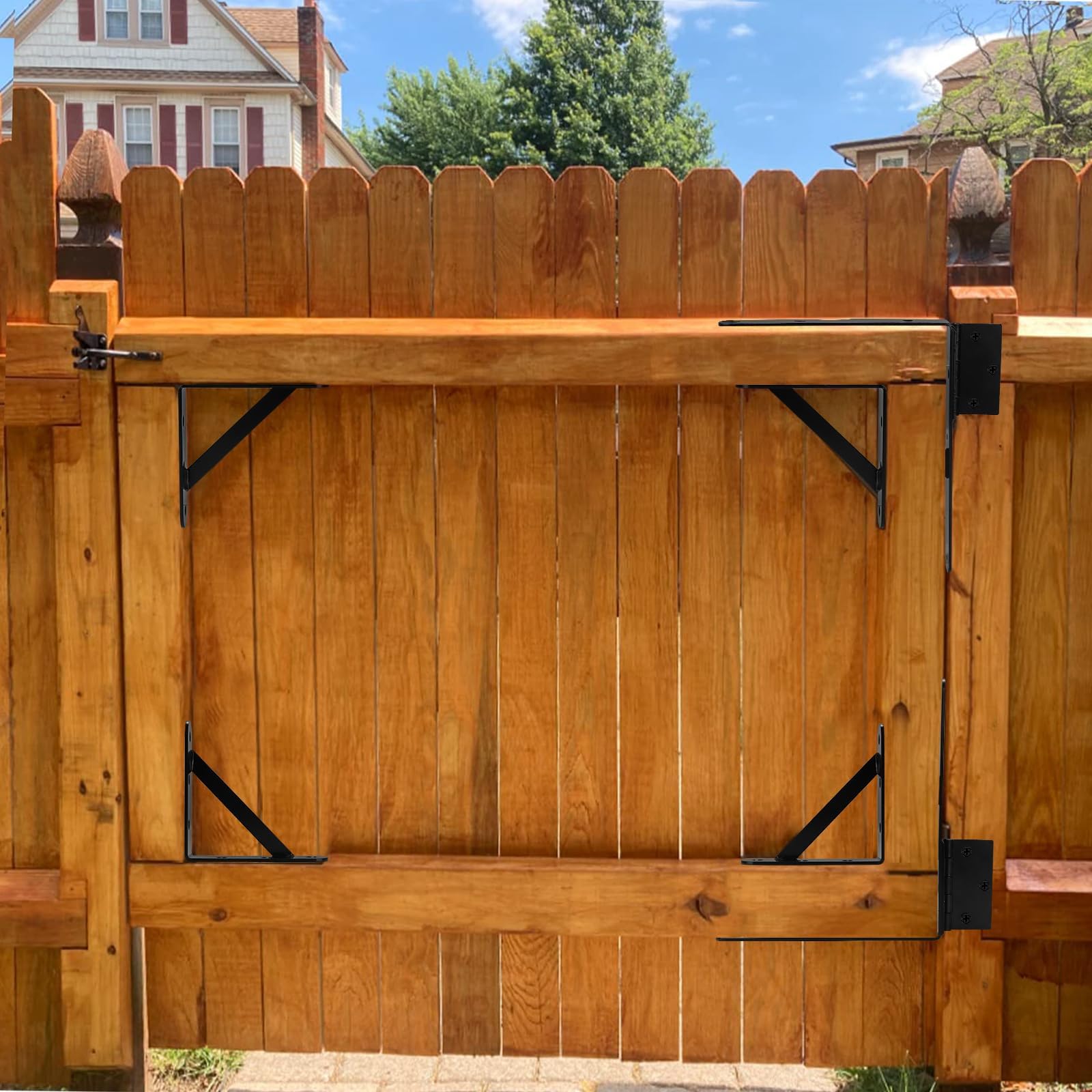 Amazon.com: Delifox Fence Gate Kit Heavy Duty Gate Frame Kit Gate ...