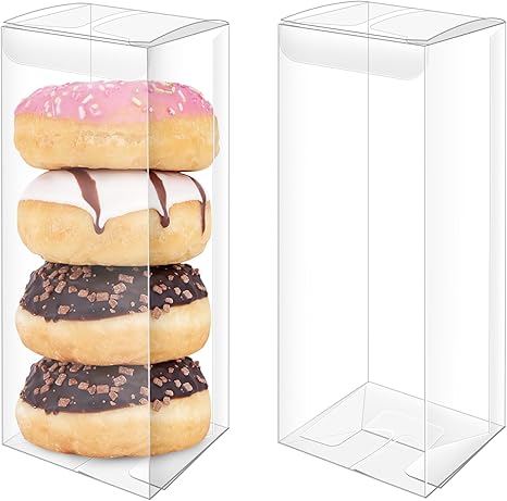 Amazon.com: BILLIOTEAM 36 PCS Clear Gift Boxes Candy Box Clear ...