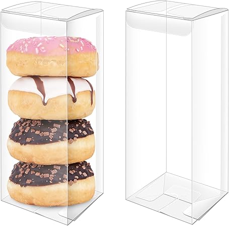 Amazon.com: BILLIOTEAM 36 PCS Clear Gift Boxes Candy Box Clear ...