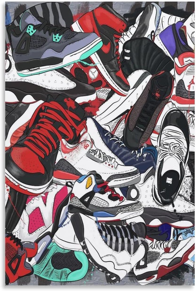 Amazon.com: Sneakers Posters & Prints Sports Cool Sneakers Shoe Store ...