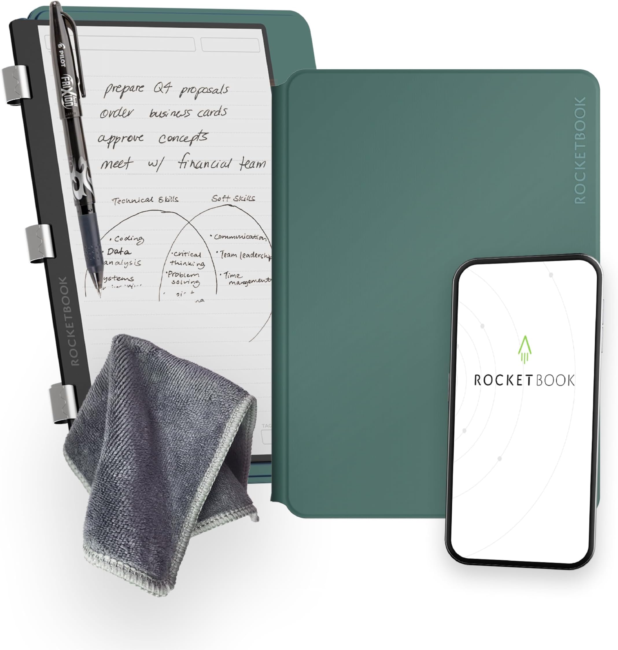 New Rocketbook Pro 2.0 Smart Notebook | Green | Scannable Office ...