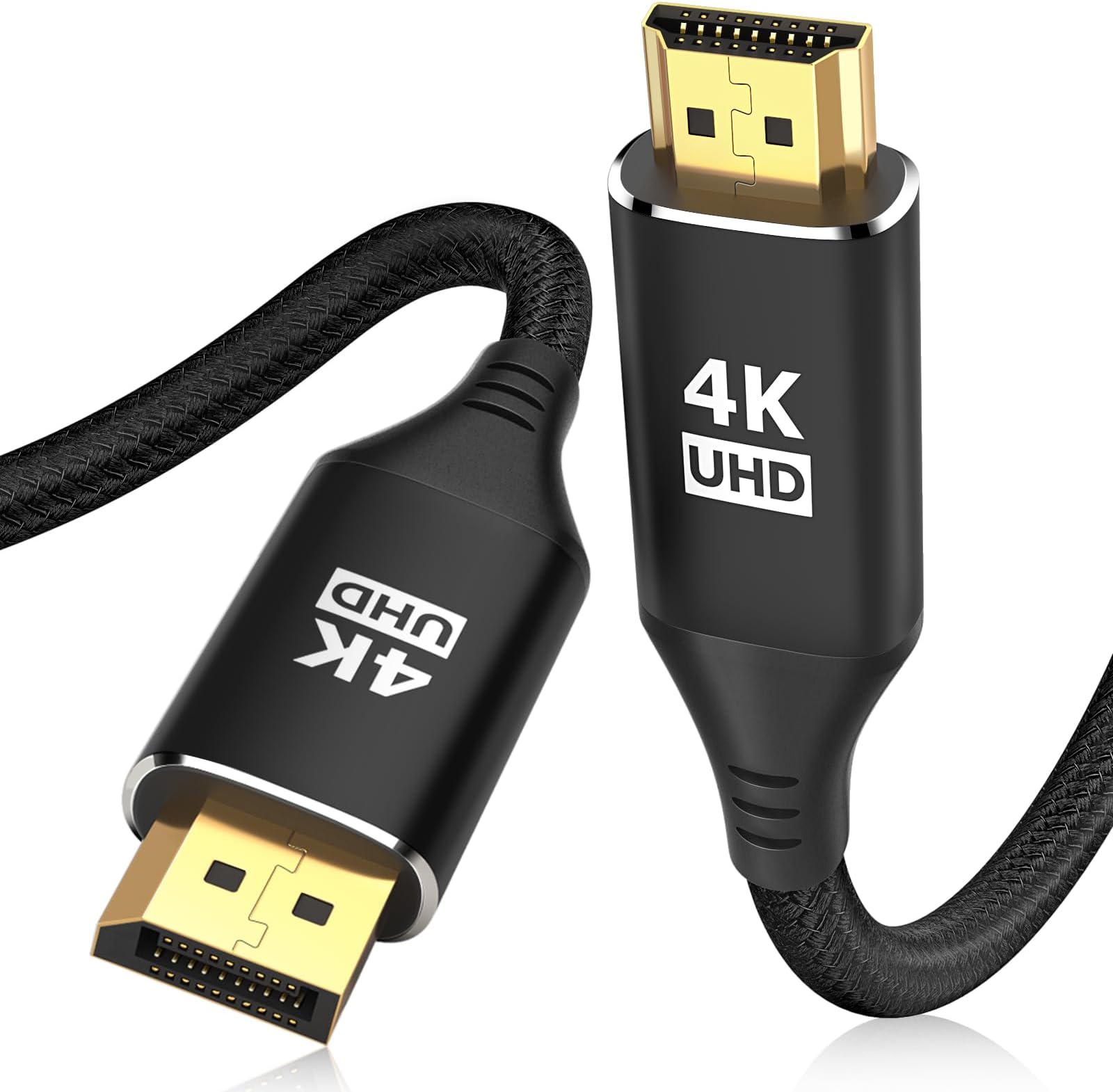 Amazon.com: DisplayPort to HDMI 4K Cable 25FT, [Aluminum Shell, Nylon ...