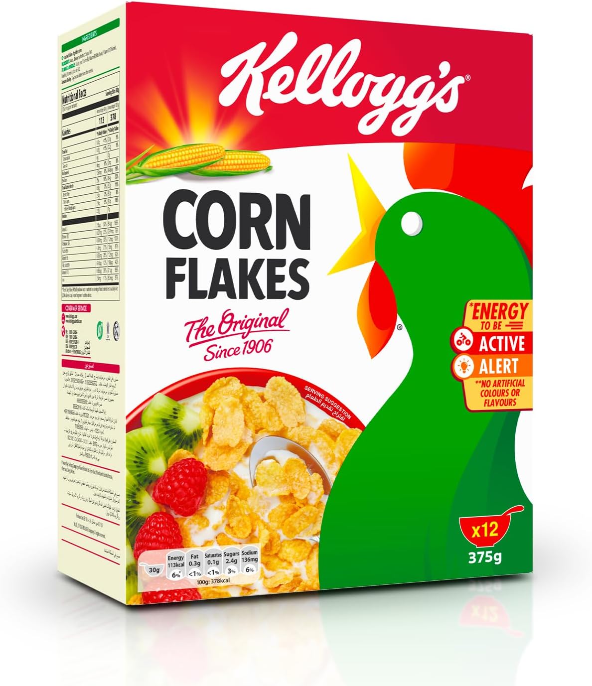 Kellogg's Corn Flakes Original | 375g | Tasty & Nourishing Breakfast ...