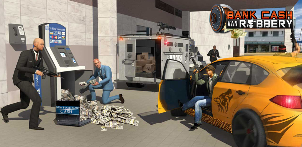 Bankraub Bargeldsicherheit Van Großartiger Raubüberfall Bankraub Spiele ...