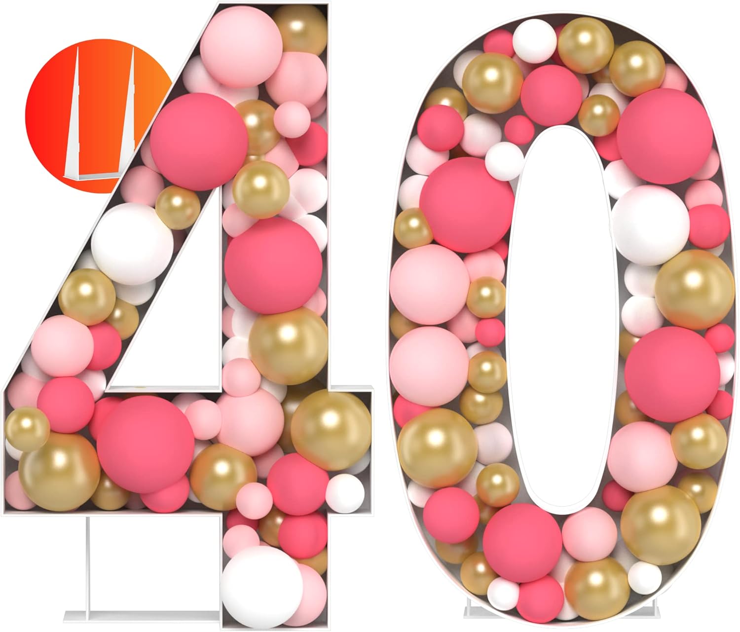 Amazon.com: 3FT Large 40 Marquee Numbers Extra Large - Easy to Assemble ...