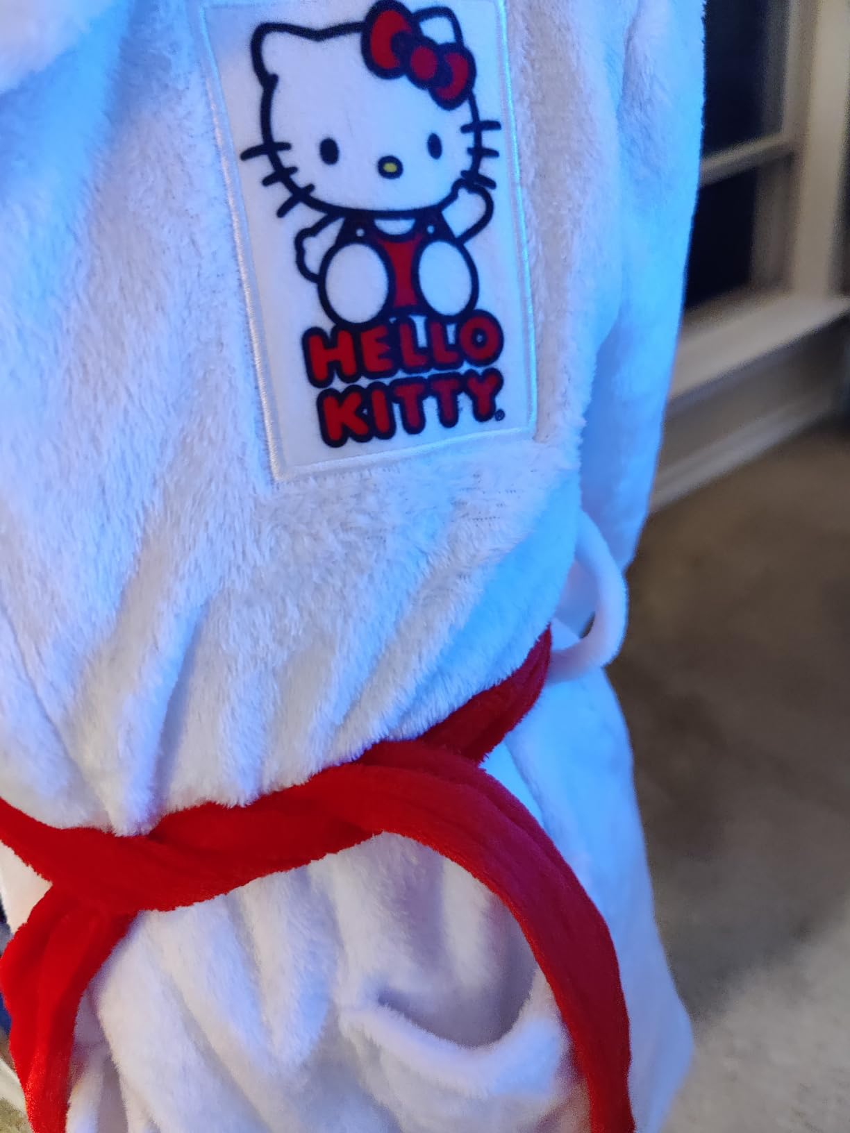 Amazon.com: Hello Kitty Girls Fleece Kids Hooded Robe - Super Soft ...