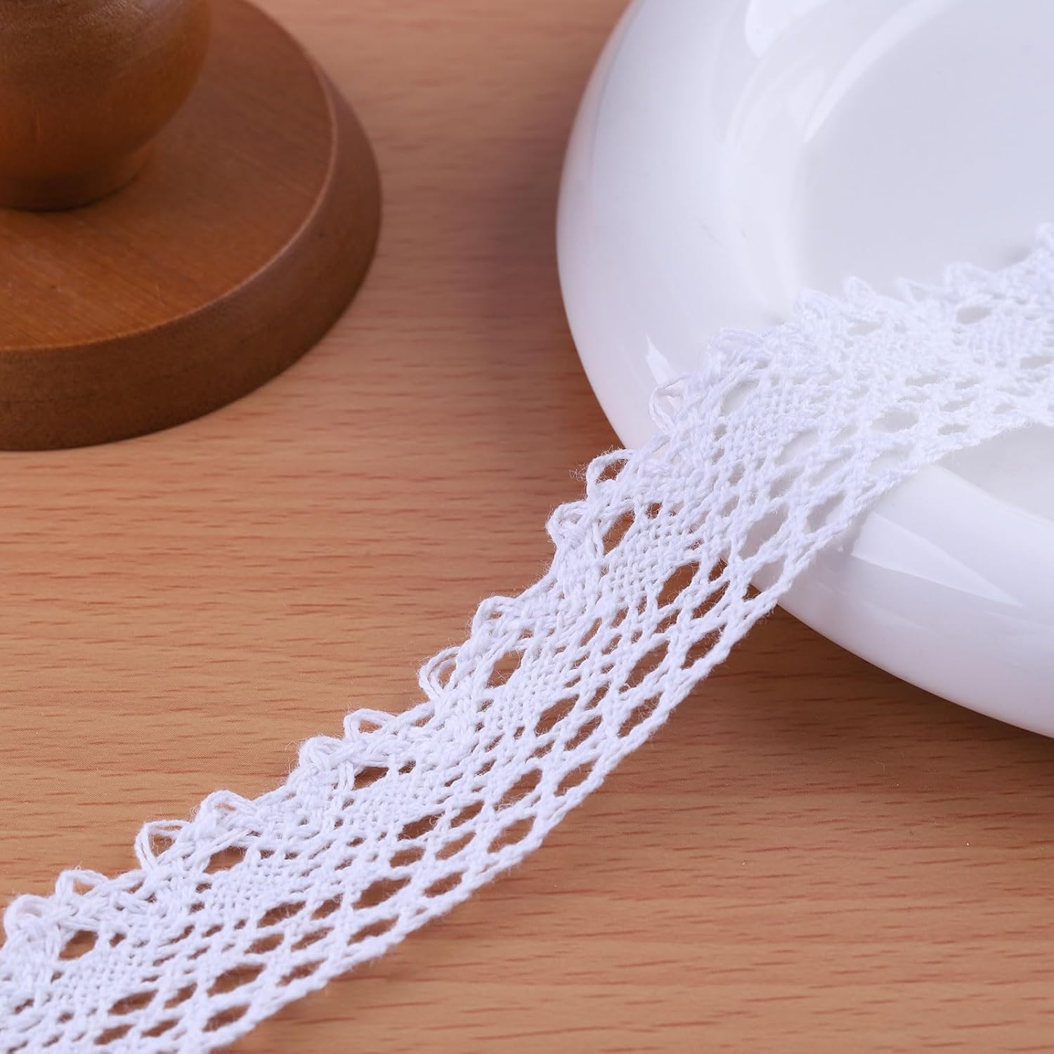 Amazon.com: 20 Yards x 1 Inch Lace Ribbon Vintage Lace Trim Crochet ...