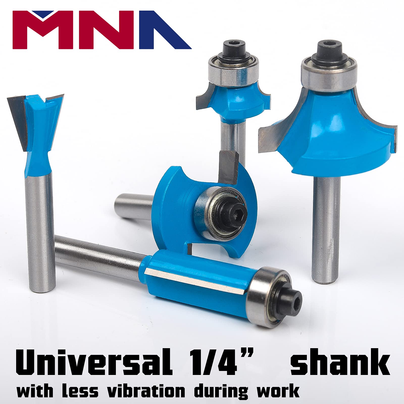 Snapklik.com : 24 Pieces Router Bit Set1/4 Inch Shank C3 Alloy Blade ...