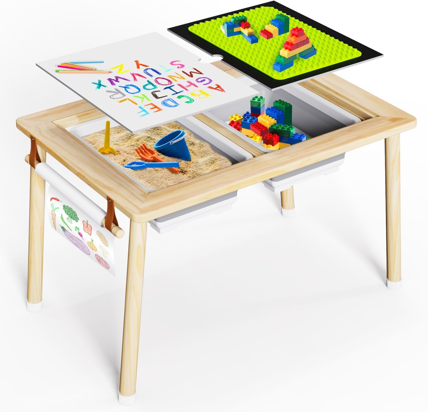 Amazon.com: Sensory Table for Toddlers 1-3 - Multifunction Toddler ...