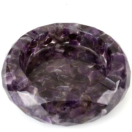 Amazon.com: Btibpse Stone Round Ashtray Sphere Multicolored Onyx Stone ...