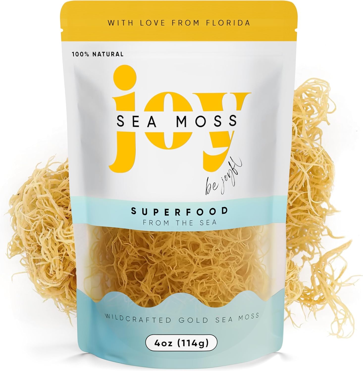Amazon.com : Joy Sea Moss Organic Wildcrafted Sea Moss – 4oz Bag ...