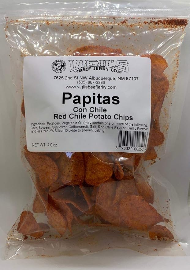 Amazon.com: Papitas Flavored Potato Chips (Red Chile)