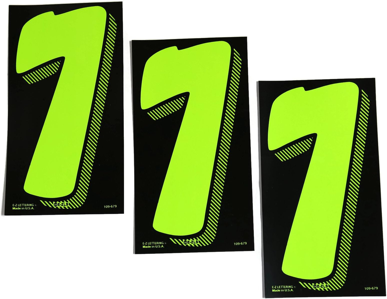 Amazon.com : 7 1/2 Green Chartreuse Pricing Numbers For Car Dealers 3 ...