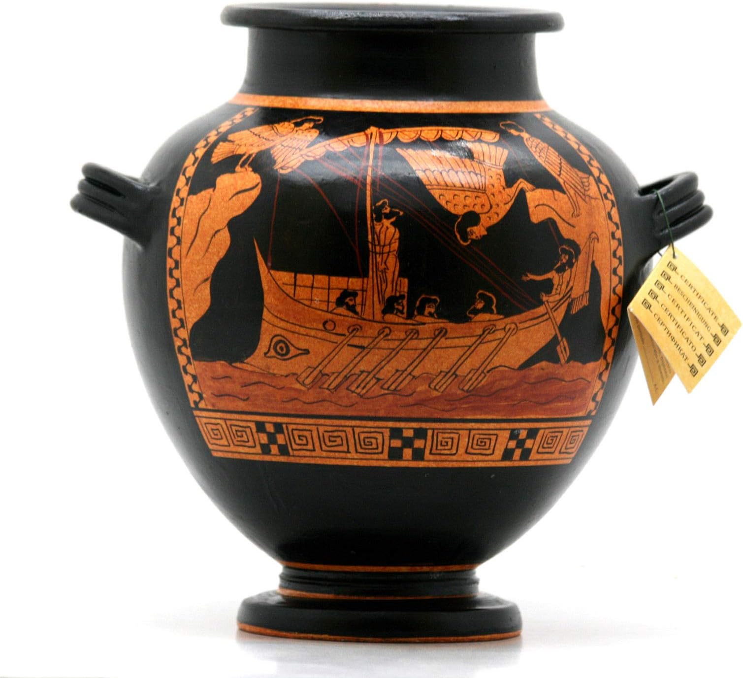 Amazon.com: Amphora Vase Achilles and God Bacchus Dionysus Ancient ...