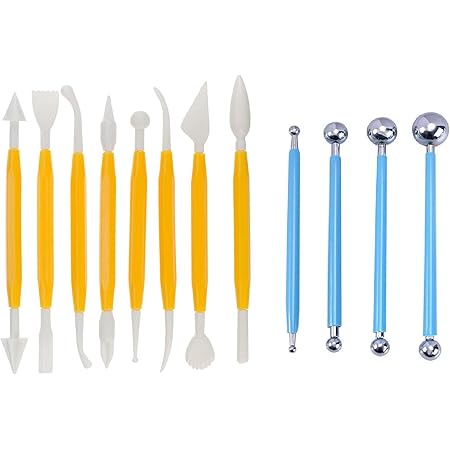 Buy PINDIA Set of 8 Pieces Fondant Cake Decorating Kit & Sugarcraft ...