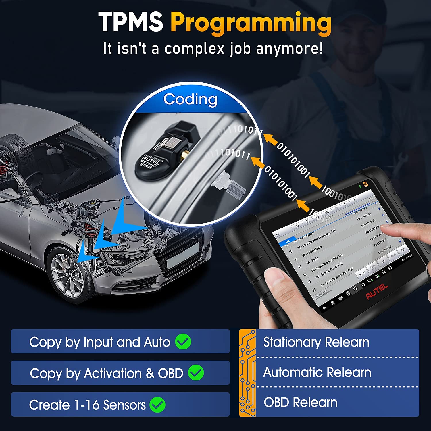 Autel Maxitpms Ts608 With 240 8pcs 315mhz Mx Sensors 2023 | Desertcart ...
