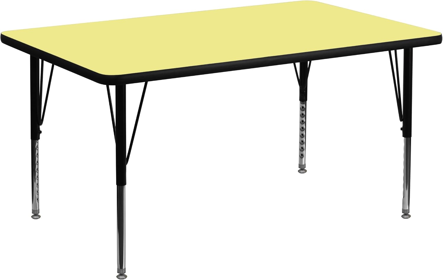 Amazon.com: Flash Furniture 30''W x 48''L Rectangular Yellow Thermal ...
