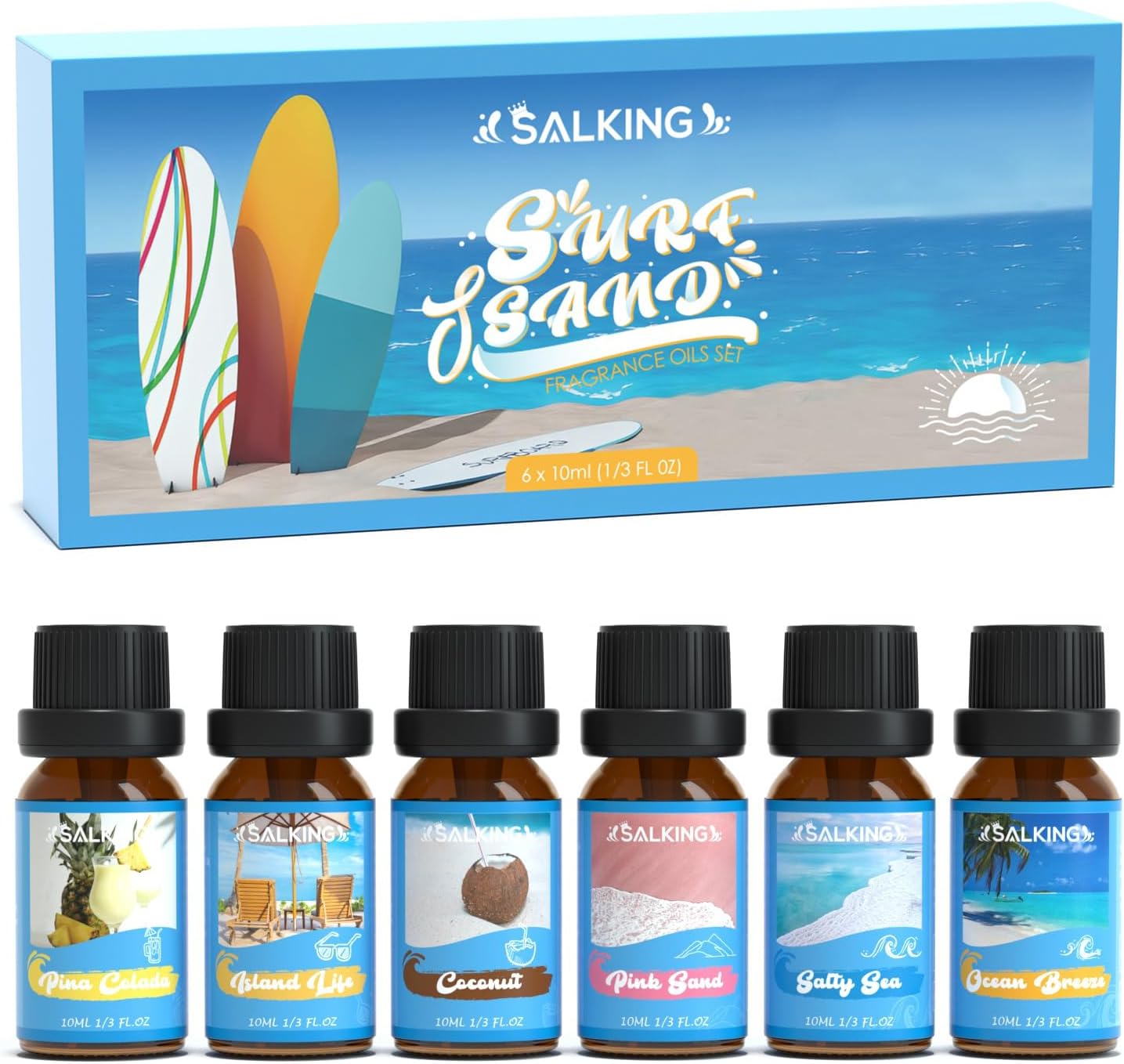 Amazon.com: SALKING Surf & Sand Fragrance Oils, Premium Essential Oil ...
